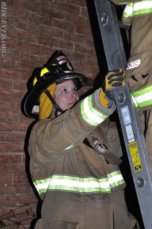 Ground Ladder Training - Ridge Volunteer Fire Department